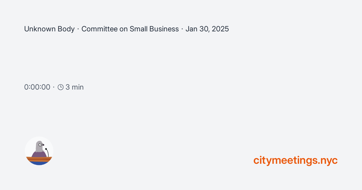 Testimony by Robert Bookman, Attorney from New York City Hospitality ...